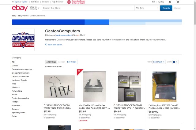 Visit Our E-Bay Store | Canton Computers – The Ultimate Computer Store